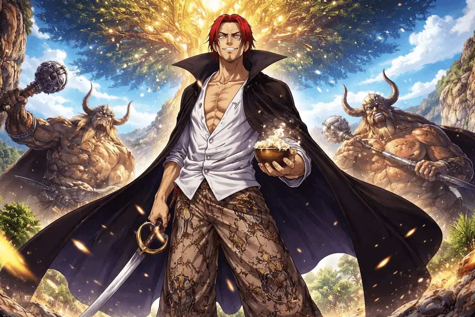 Shanks em Elbaf: O Segredo da Linhagem Figarland e o Treinamento Final ...